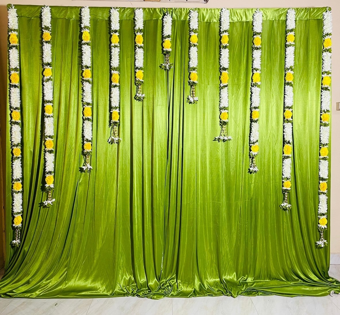 PAKKARENT - Greenish Backdrop Rental Chennai, Backdrop decoration rental